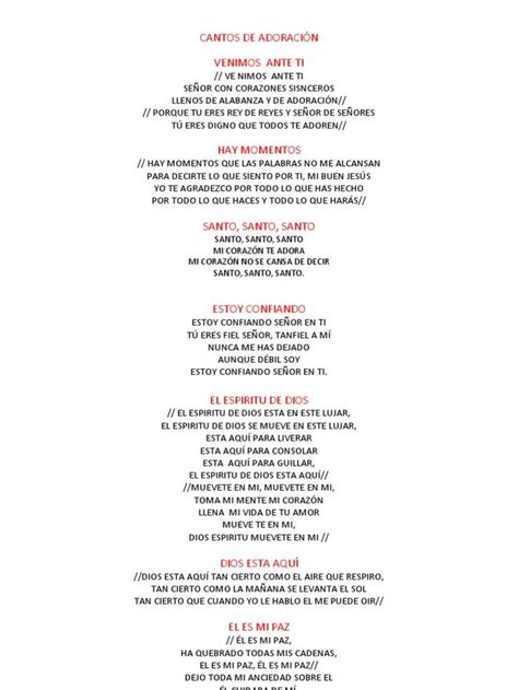 Cantos De Adoracion Cristianos Coros De Adoracion Letra Adoraciones Cristianas Oraciones