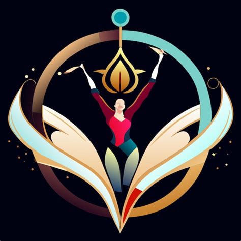 Logo For Sports Uniforms For Rhythmic Gymnastics Competitions Vector