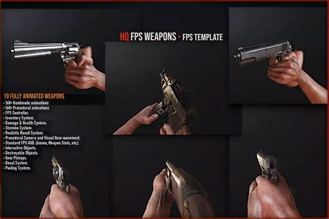 HQ FPS Template Game Assets Free