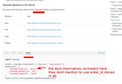 Django Razorpay How To Get The Order Id After Payment Is Complete Stack Overflow