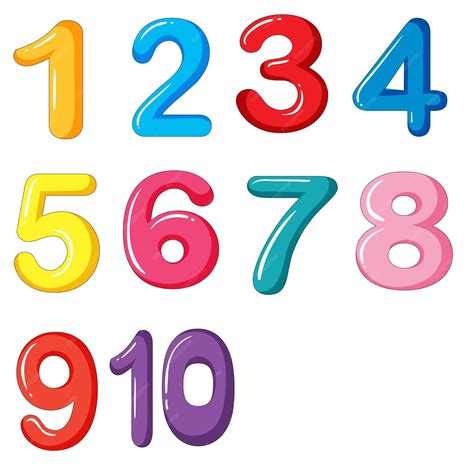 Premium Vector 1 10 3d Number Vectors