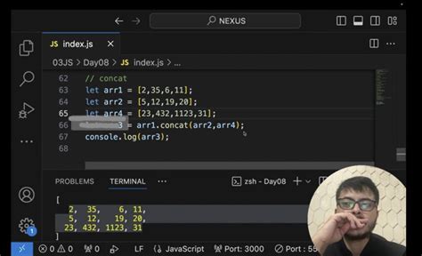 Shubham Dutta On Linkedin Day44 Nexus Webdevlopment Nexus Javascript Code Coding