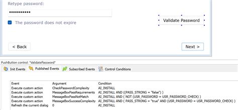 Validate User Input For Password Complexity