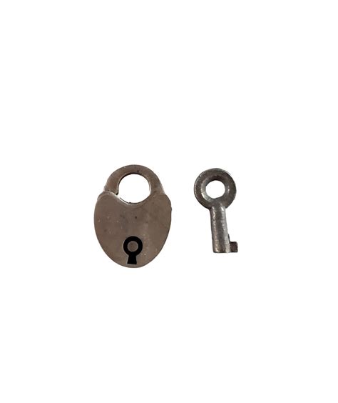 Vintage Mini Padlock And Key Tiny Lock And Key Working Etsy