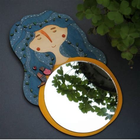 کمدا قیمت و خرید آینه دیواری رنگ آبی اُکر برند شهر کوچک سایز 27×18