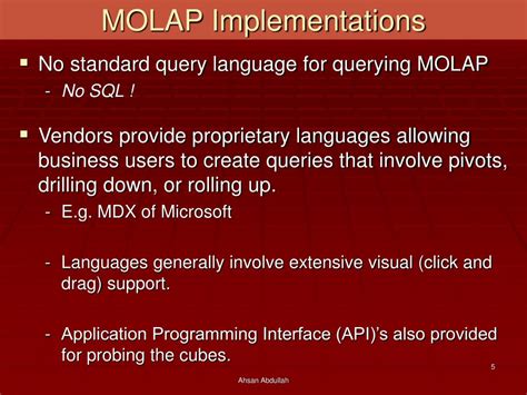 Ppt Understanding Multidimensional Olap Molap Implementations For