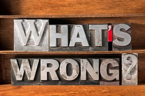 Premium Photo Whats Wrong Tray