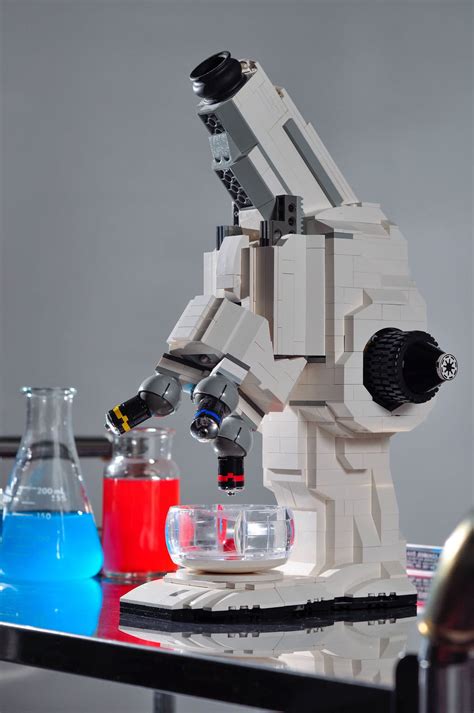 Science Geeks Functional Lego Microscope Inspired By Old X Pod Sets Bit Rebels