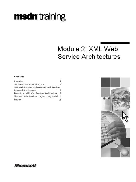 Module 2 Xml Web Service Architectures Pdf Web Service Soap