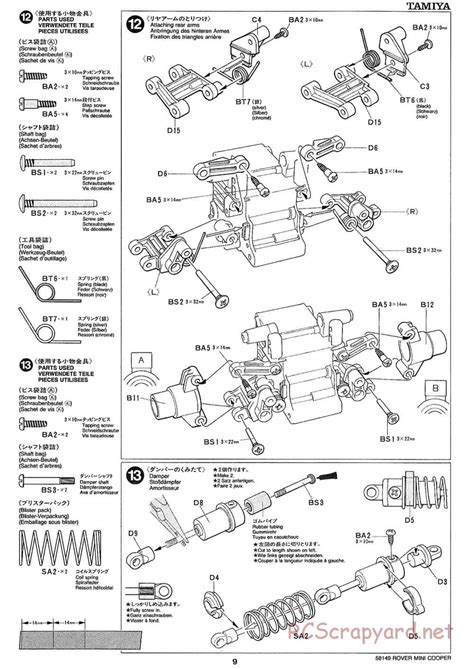 Tamiya 58149 Manual • Rover Mini Cooper M01 • Rcscrapyard Radio