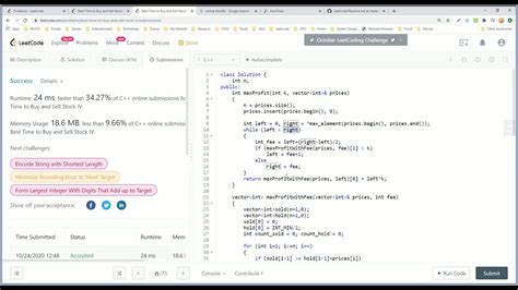 【每日一题】188 Best Time To Buy And Sell Stock Iv 10242020 Youtube