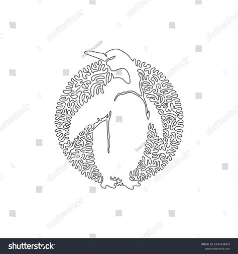 Single Swirl Continuous Line Drawing Abstract Stock Vector Royalty Free 2245344415 Shutterstock