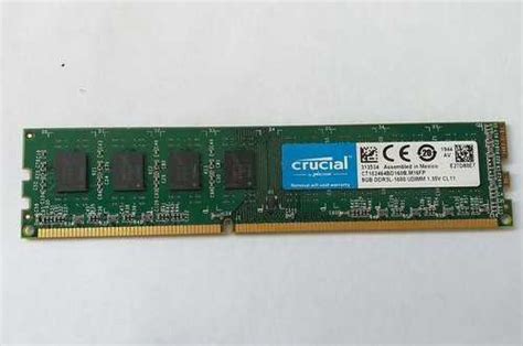 Оперативная память Crucial 8 гб Ddr3l 1600 мгц Udi Festima Ru частные объявления