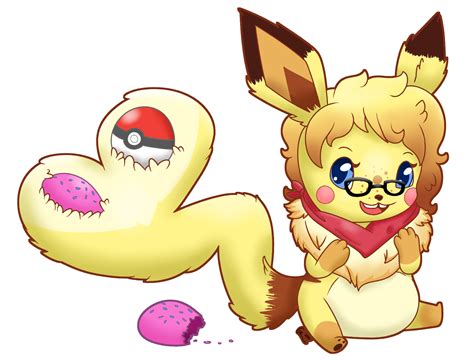 Chibi Eevee And Pikachu