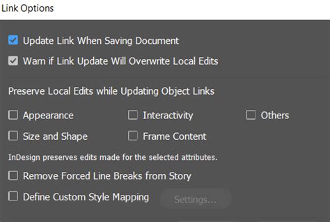Updating Modified Link Mystery Adobe Community 12782557