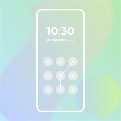 Premium Vector Phone Pattern Lock Ui White Design