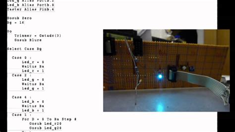 Attiny RGB LED Color Fade Farbwechsel Code Bascom YouTube