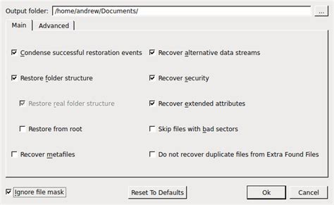 R Linux Help Basic File Recovery