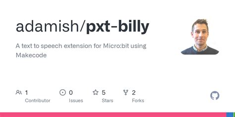 Github Adamishpxt Billy A Text To Speech Extension For Microbit