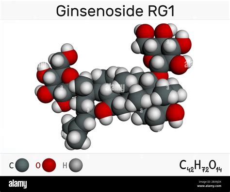 Ginsenoside Rg1 Molecule It Is One Of The Major Active Components Of
