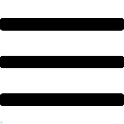 دانلود آیکون منو استایل توپر مشکی با فرمت Png