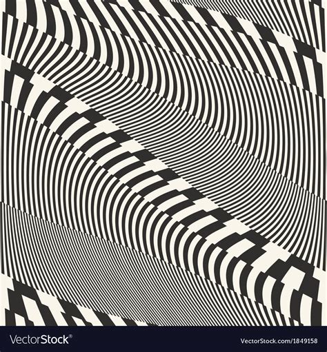 Striped Textured Geometric Seamless Pattern Vector Image