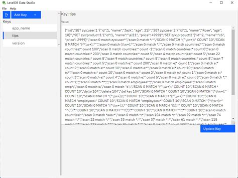 LevelDataStudio LevelDB GUI Client Edit LevelDB Data Easily