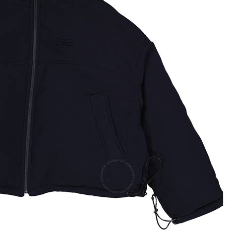 Balenciaga Washed Black Bb Paris Icon Reversible Puffer Jacket Brand Size 1 Small 704507