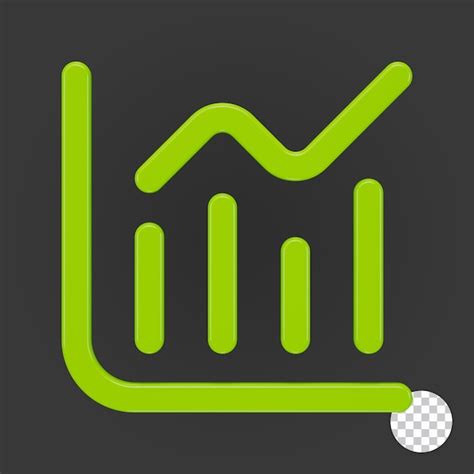 Premium Psd Business Graph 3d Icon