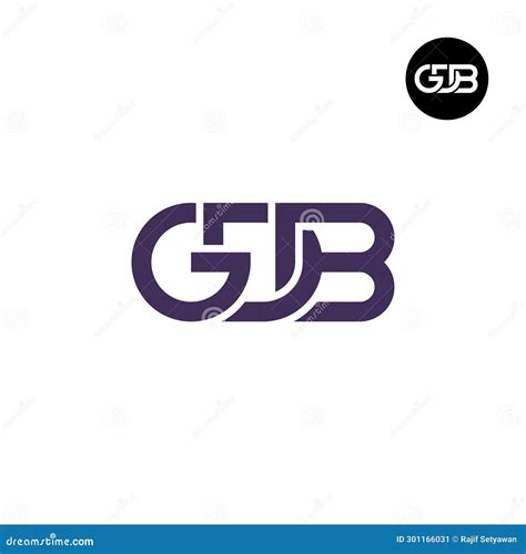 Letter GDB Monogram Logo Design Stock Vector Illustration Of Company Logo