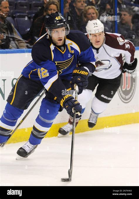 St Louis Blues David Backes 42 Skates Around Colorado Avalanches
