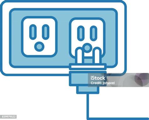 電線纜線連接器圖示向量圖形及更多一個物體圖片 一個物體 便攜式資訊設備 分離 Istock