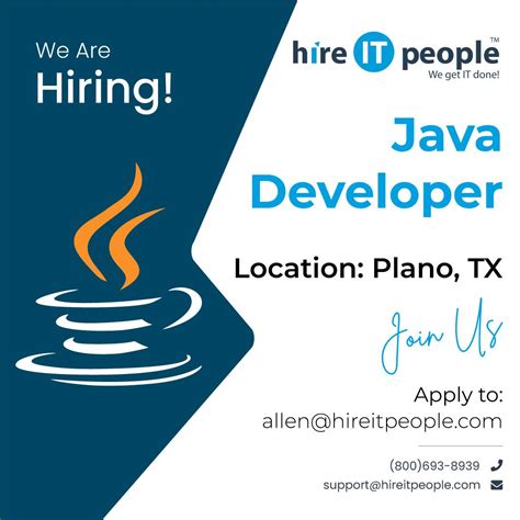 Hire It People Inc On Linkedin Javajobs Developerjobs Planojobs Texasjobs