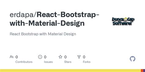 Github Erdapareact Bootstrap With Material Design React Bootstrap
