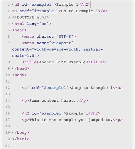 How To Create An Anchor Link To Jump To A Specific Part Of A Page Blogs