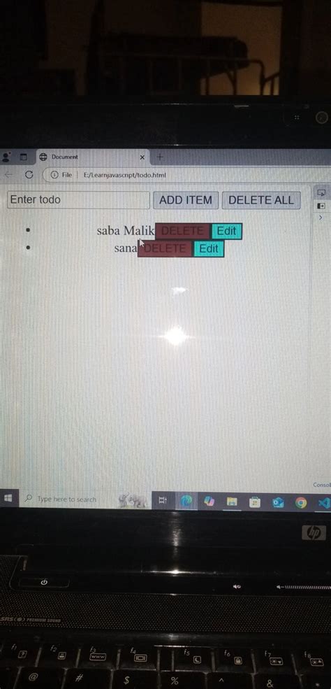 Todoapp In Javascript Saba Malik