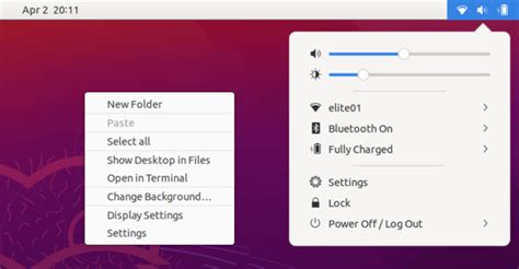 Enable Light Mode Menus System Menu Notifications In Ubuntu 21 04 Open Source Society Malta