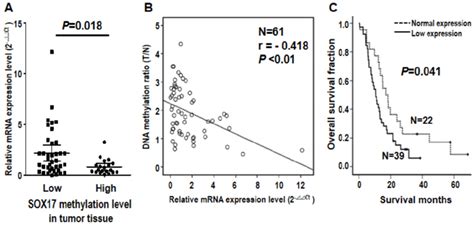 Inverse Correlation Of Dna Methylation And Mrna Expression Of Sox17 Download Scientific Diagram