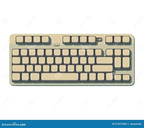 modern computer keyboard technology stock vector illustration of