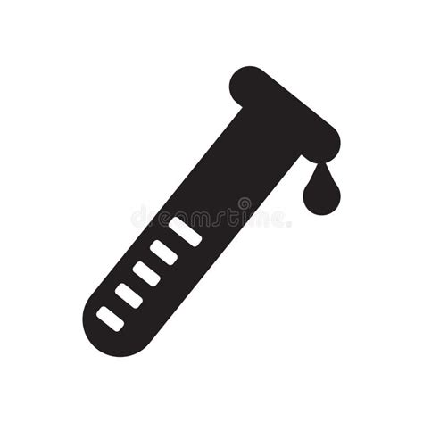 Blood Test Icon Vector Isolated On White Background Blood Test Sign