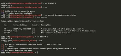 Metasploit Hardwarebridge Post Failed Nomethoderror Undefined Method ` For Nilnilclass