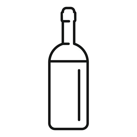 Minimalist Icon Of A Bottle Depicting Wine Bottle Shape 49554936 Vector