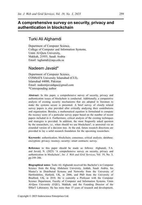 Pdf A Comprehensive Survey On Security Privacy And Authentication In