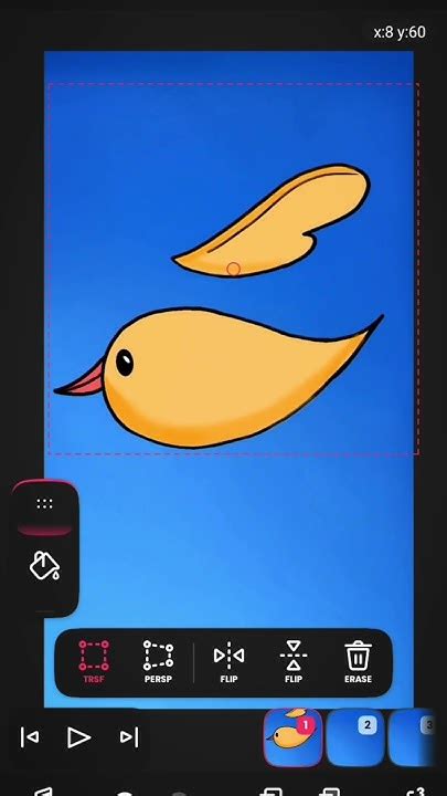 Flying Bird Animation In Mobile Shorts Animation Viralvideo Youtube