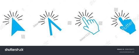 Computer Mouse Click Cursor Load Symbol Stock Vector Royalty Free 2585250471 Shutterstock