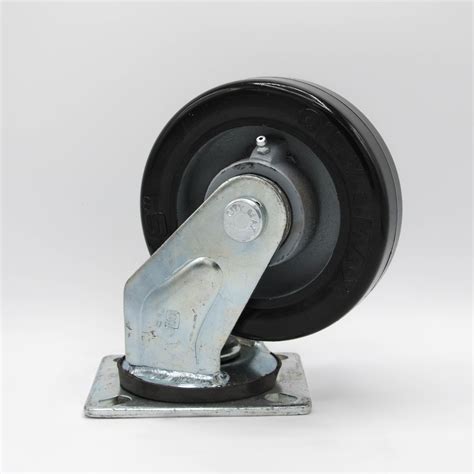 6นิ้ว ล้อยางดำ พร้อมขาเป็น 6 มม ขึ้นรุป บริษัท ซิตี้แม็ก จำกัด