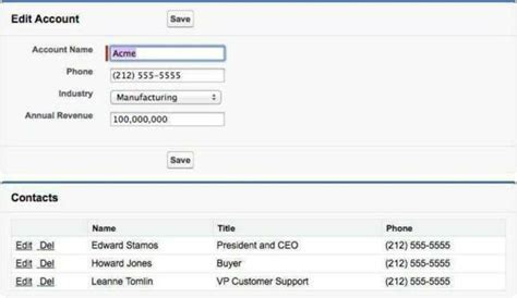 Visualforce Form Creation