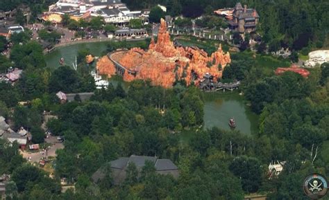 Disneyland Paris Frontierland Seen From The Sky Air With A View Of