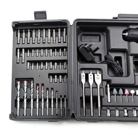 Hyundai Hy2175 18v Li Ion Cordless Drill With 89 Piece Drill Accessory