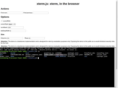 Position Of Terminal Is Fixed Xterm Selections Position Is Wrong · Issue 1132 · Xtermjsxterm